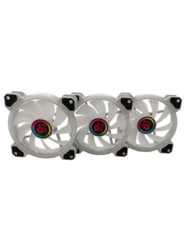 Talius Iris Spectrum ARGB/Cronos 3 Fan Kit 120 MM White - TiendaCPU
