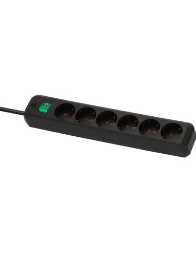 Comprar Online Regleta de Enchufes Brennenstuhl Eco-Line 6 Negro